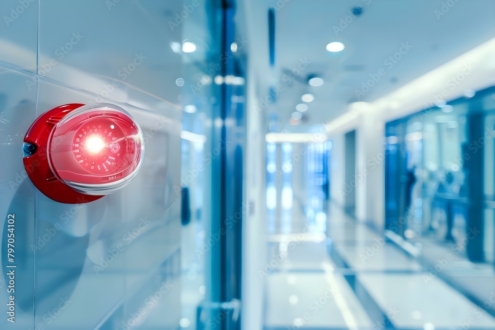 Security system for buildings with fire alarms emergency alerts and ...