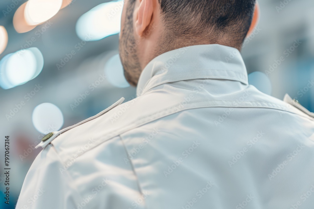 Security guard professional safety patrol man police employee mall safe ...