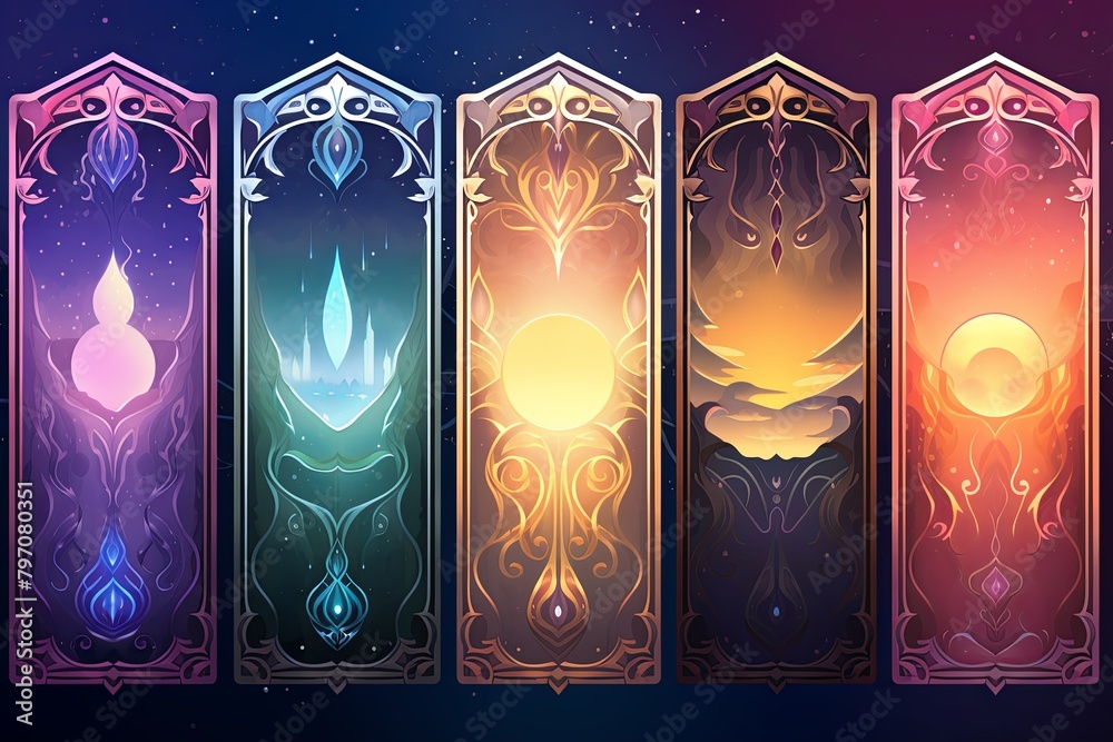 Mystic Tarot Card Gradients: Illuminating Oracle Deck Fresh ...