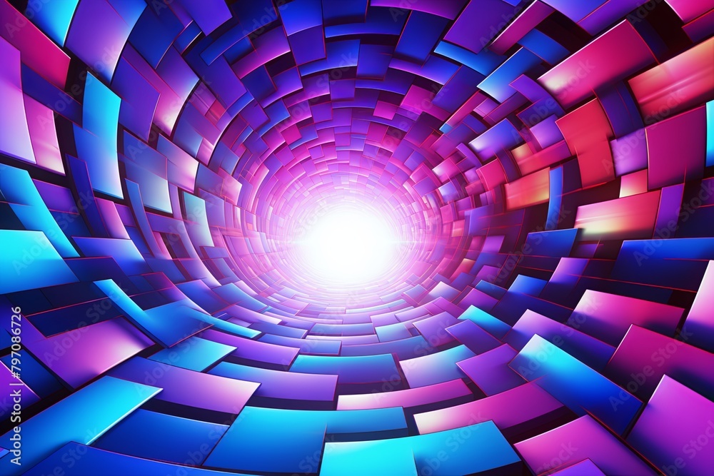 Time-Warped Vortex Gradients Virtual Concert Stage Background ...