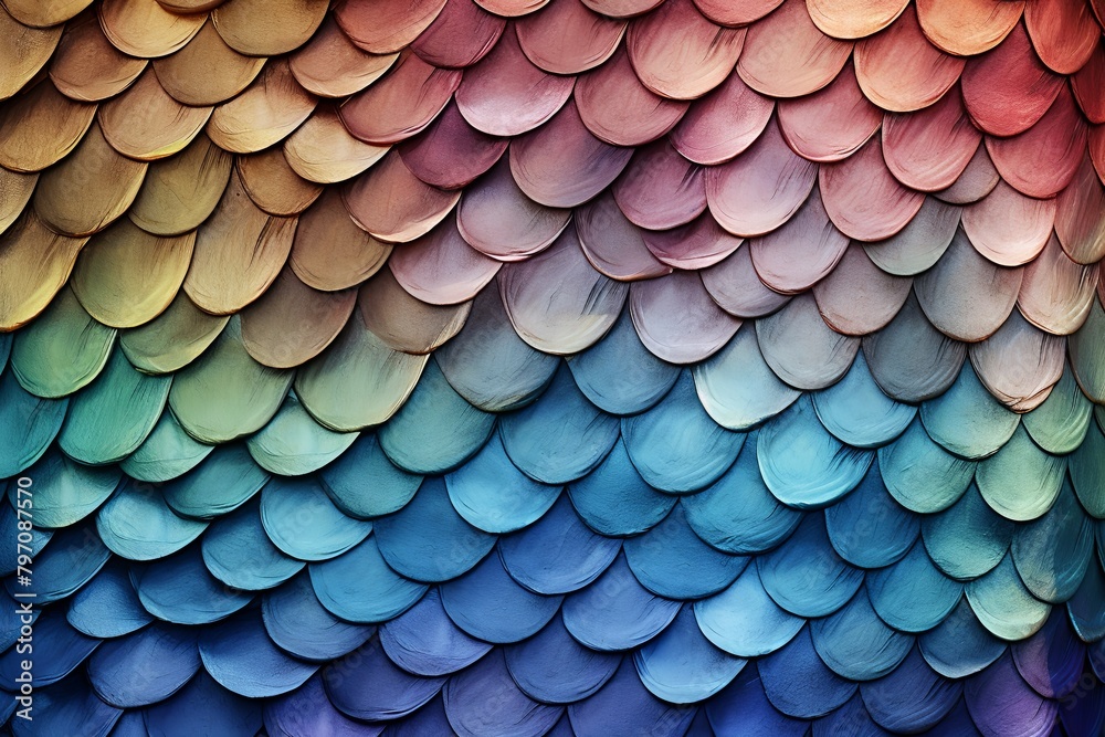 Translucent Dragon Scale Gradients Medieval Market Poster - Fantasy ...