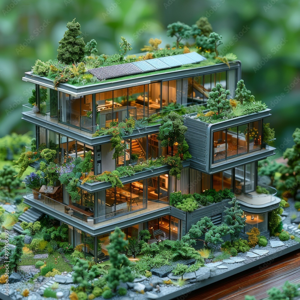 Miniature Eco Office: Create a miniature model of an eco-friendly ...