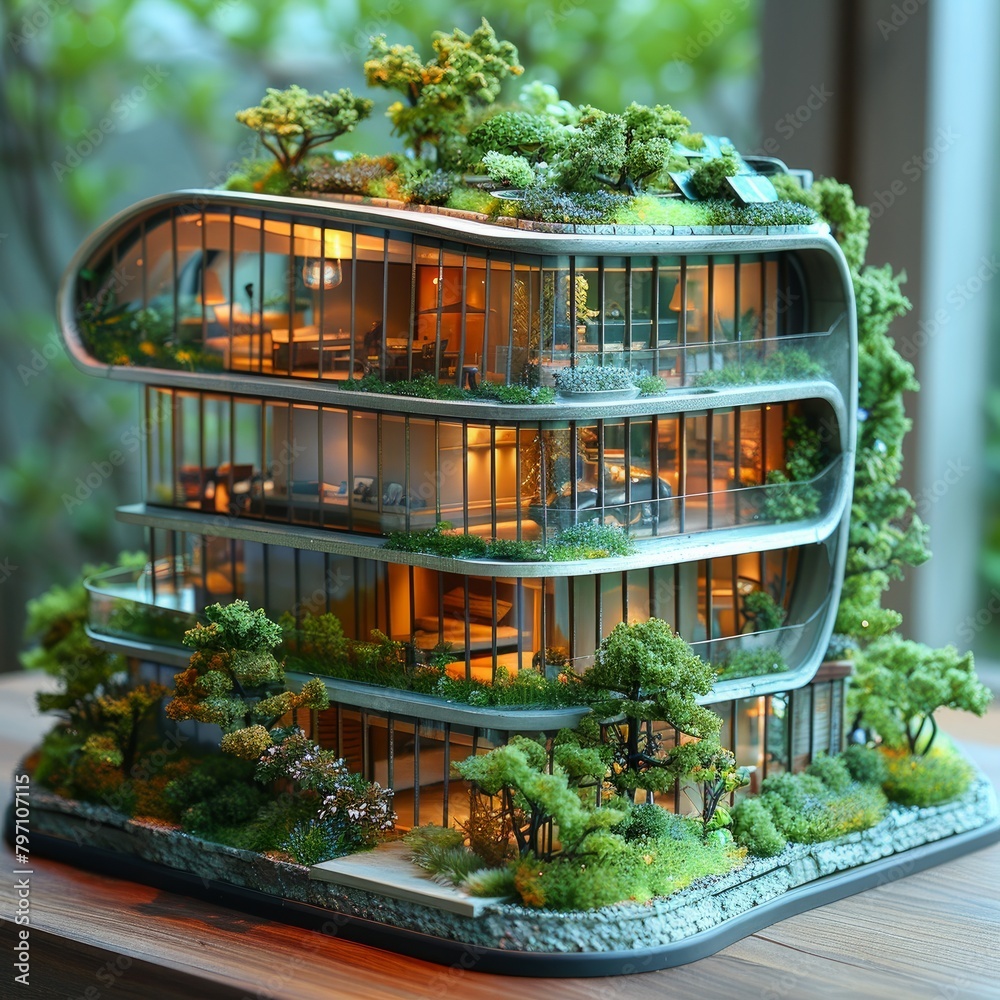 Miniature Eco Office: Create a miniature model of an eco-friendly ...