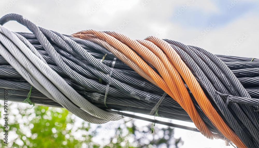 Industrial wire cable: Lifting and Loading attachment system. Wire rope ...