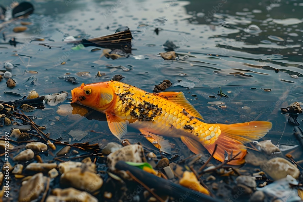 Marine pollution harming ecosystems causing extinction of rare fish ...