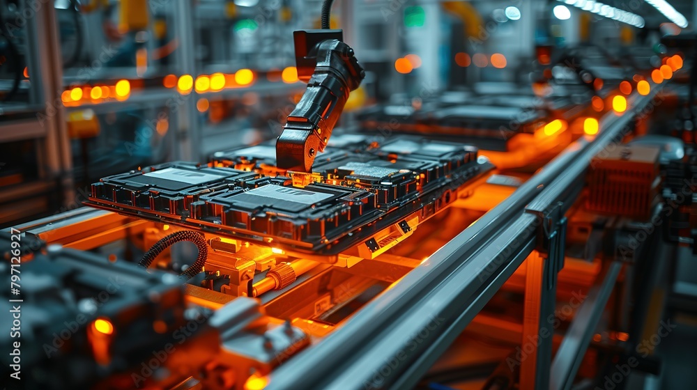 Electric Mobility Unveiled: Detailed Look at Battery Cell Assembly Line ...