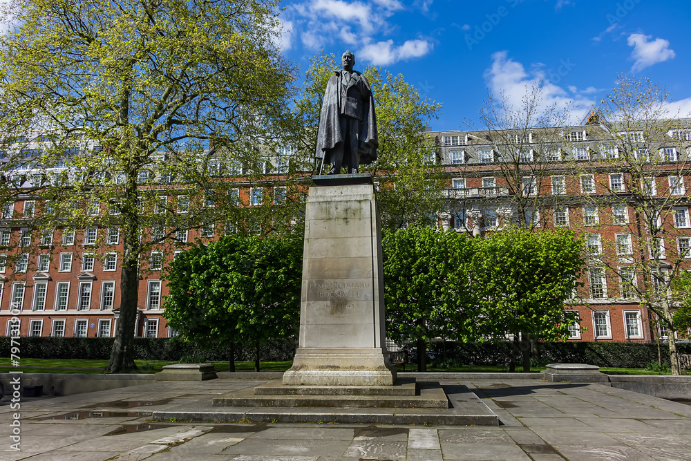 View of the Franklin Delano Roosevelt (1882 -1945, 32nd President of ...