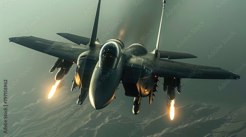 Convey a sense of intensity with a prompt featuring an angry military ...