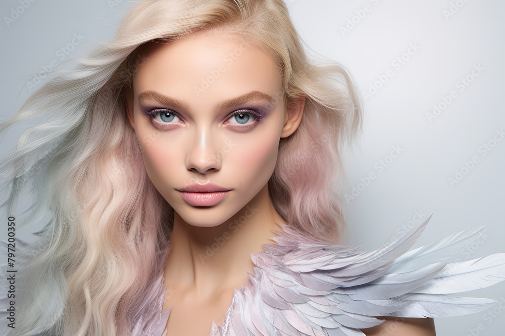 _Ethereal Angel Wing Gradients - Heavenly bridal makeup transformation ...