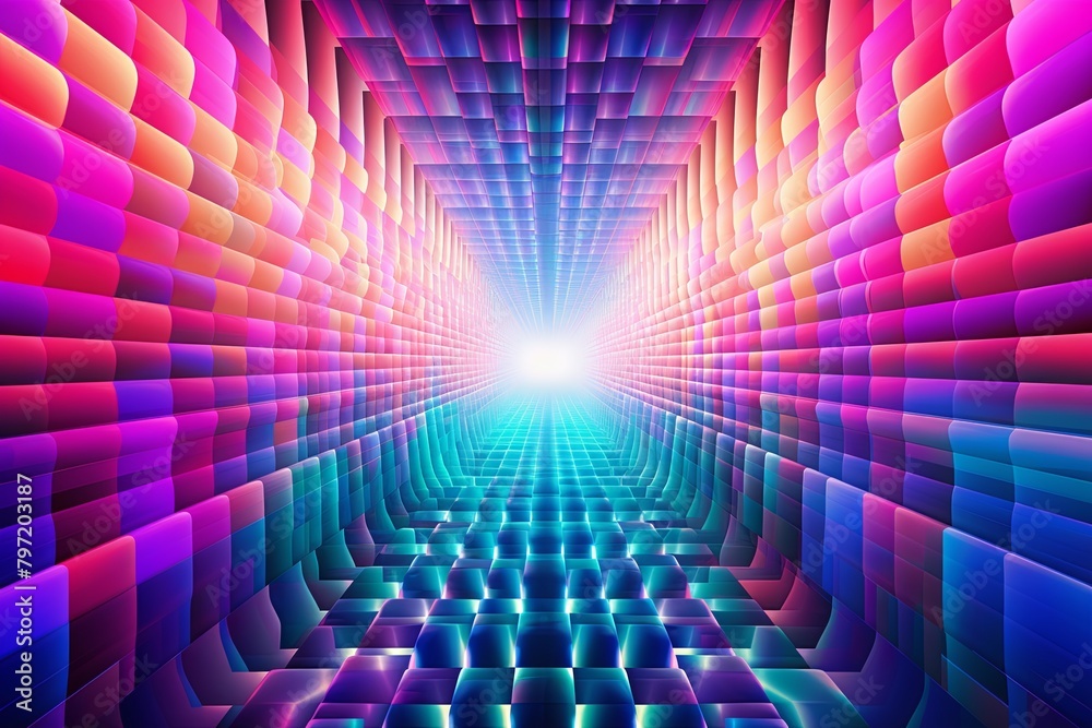 Hypnotic Optical Gradients: Electronic Music Album Cover Art Stock ...