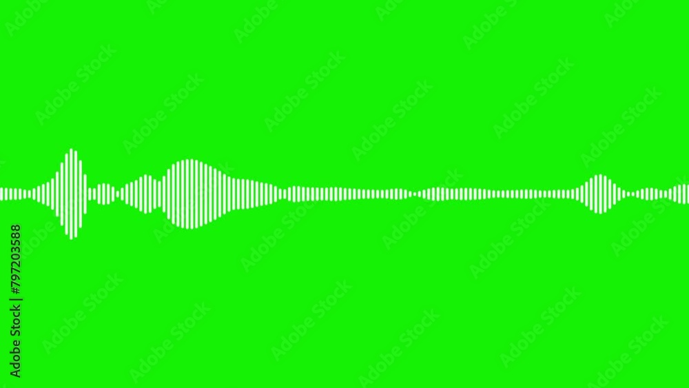 white audio frequency waveform spectrum. Abstract wave motion equalizer ...
