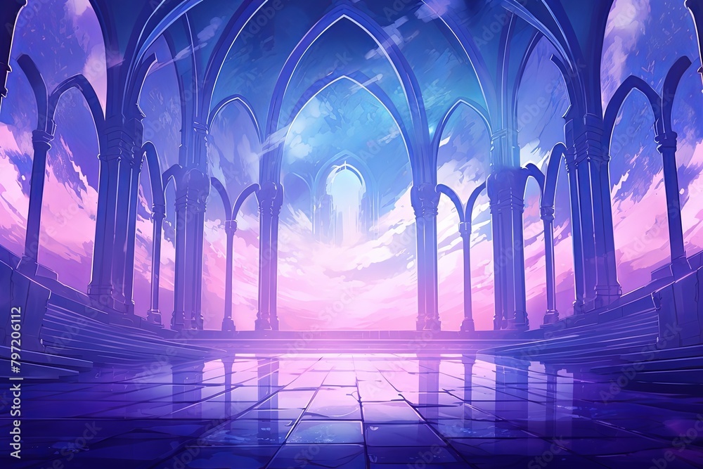 Phantom Mirage Gradients: Enchanting Stage Performance Background ...