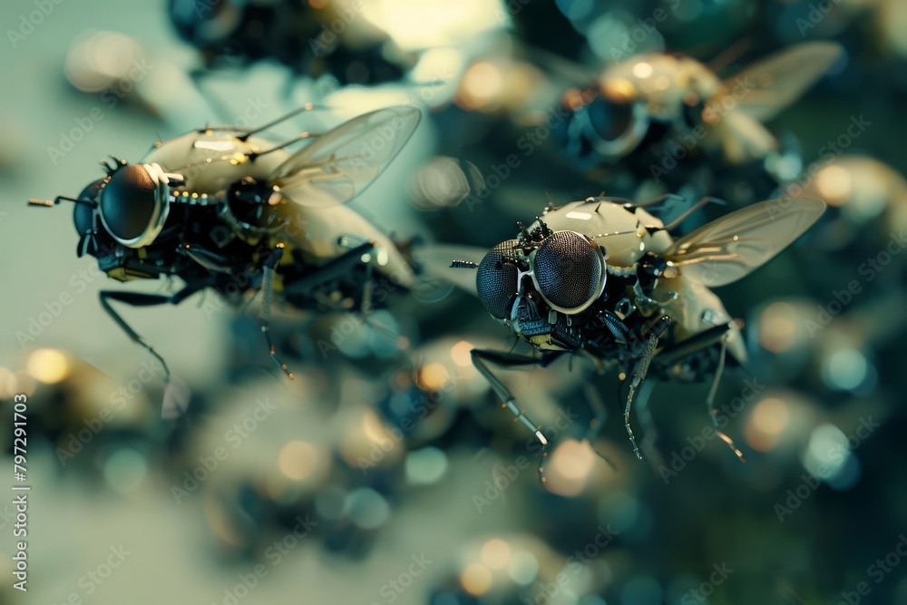 Mechanical flies with camera eyes swarm for surveillance, an epitome of ...