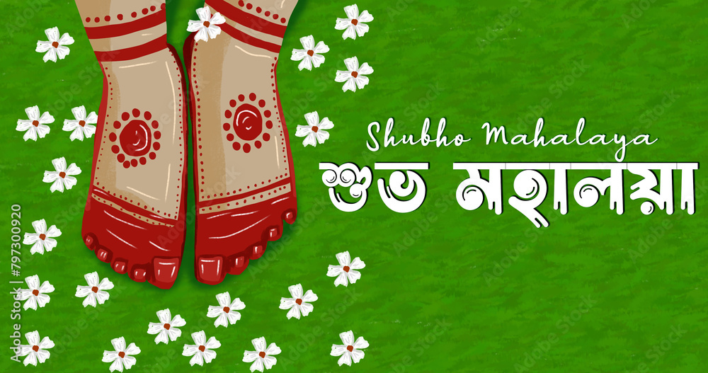 Mahalaya Creative Social Media Post for Durga Puja Celebration. Durga ...