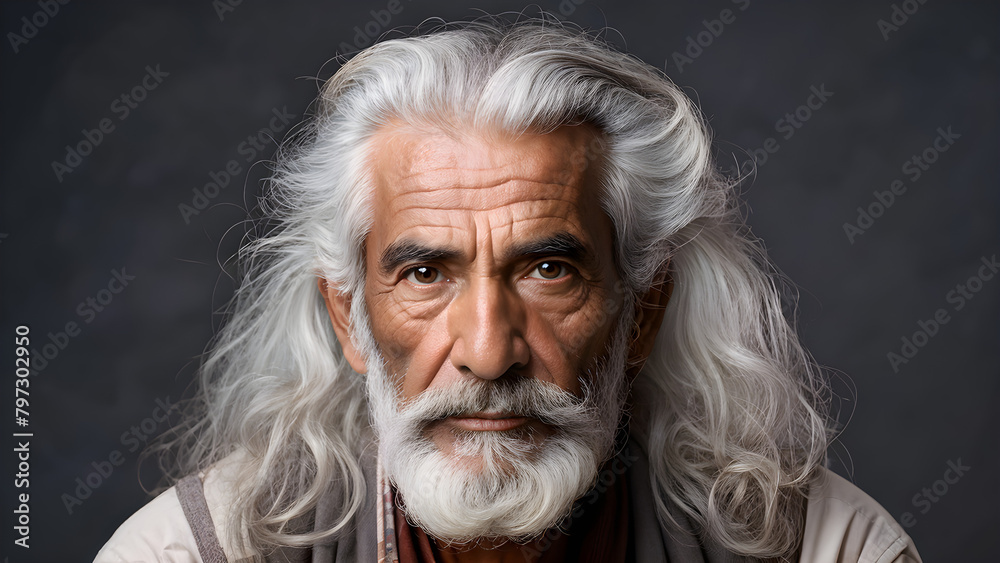 Casual Comfort Old Man in Pastel Setting, Relaxed Style Elderly ...
