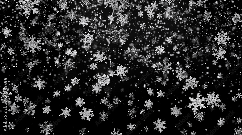 Snowflakes falling animation transparent background, Alpha channel ...