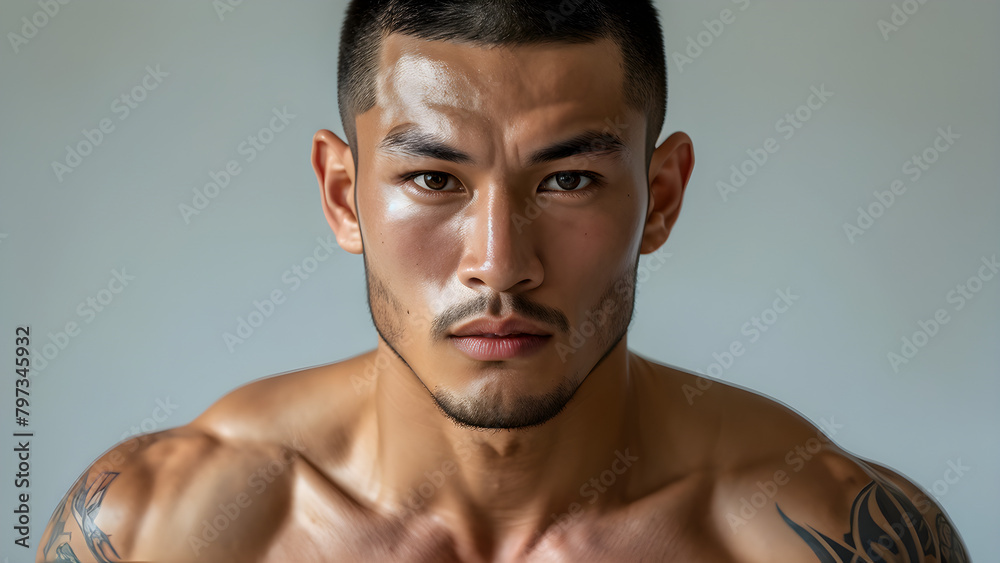 Dynamic Impact: Muay Thai Athlete's Short Shaved Style, Combat Ready ... Dynamic Impact: Muay Thai Athlete's Short Shaved Style, Combat Ready ...