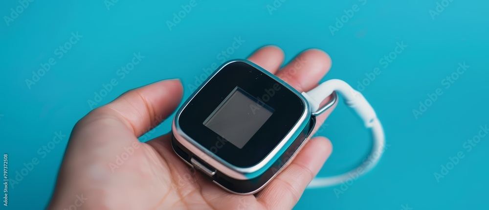 A pulse oximeter clipped to a finger, vital for monitoring oxygen ...
