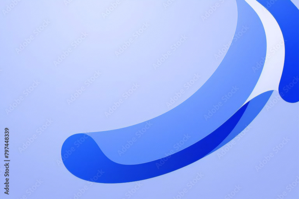 Elegante fondo azul zafiro con borde superior blanco brumoso y borde ...