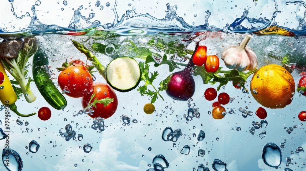 Fotka „A graphic displaying the amount of water used to produce ...