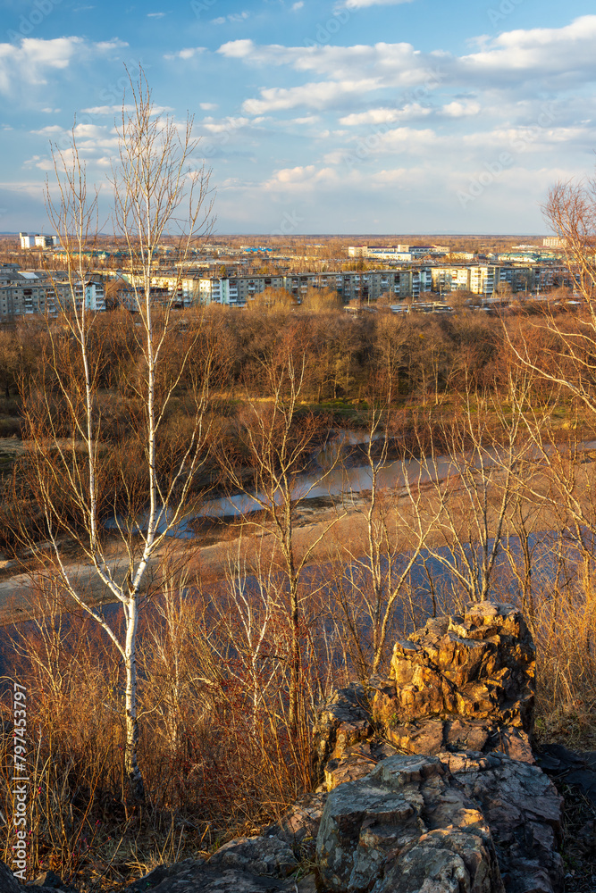 View from Malaya Sopka to the city of Birobidzhan, Jewish Autonomous ...