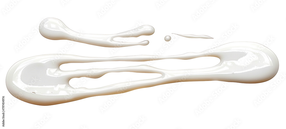 Sun lotion spilled, tanning cream puddle, white skincare product ...