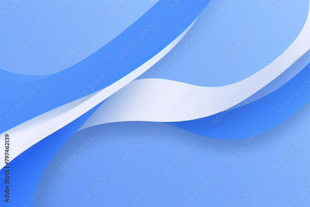 Elegante fondo azul zafiro con borde superior blanco brumoso y borde ...