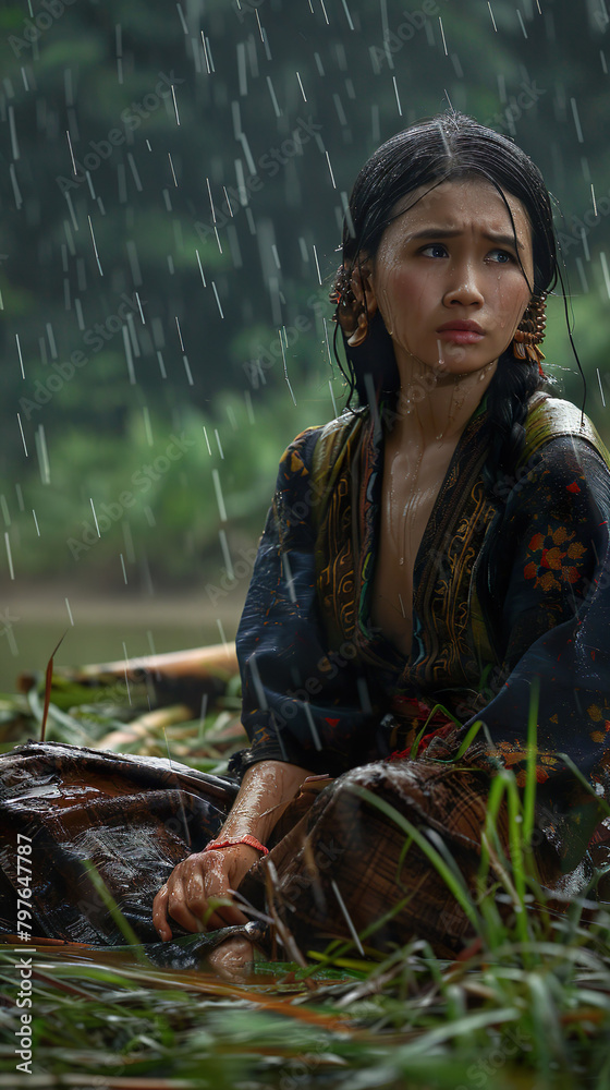 Cute Hmong girl, beautiful figure, good figure, dressed in traditional ...