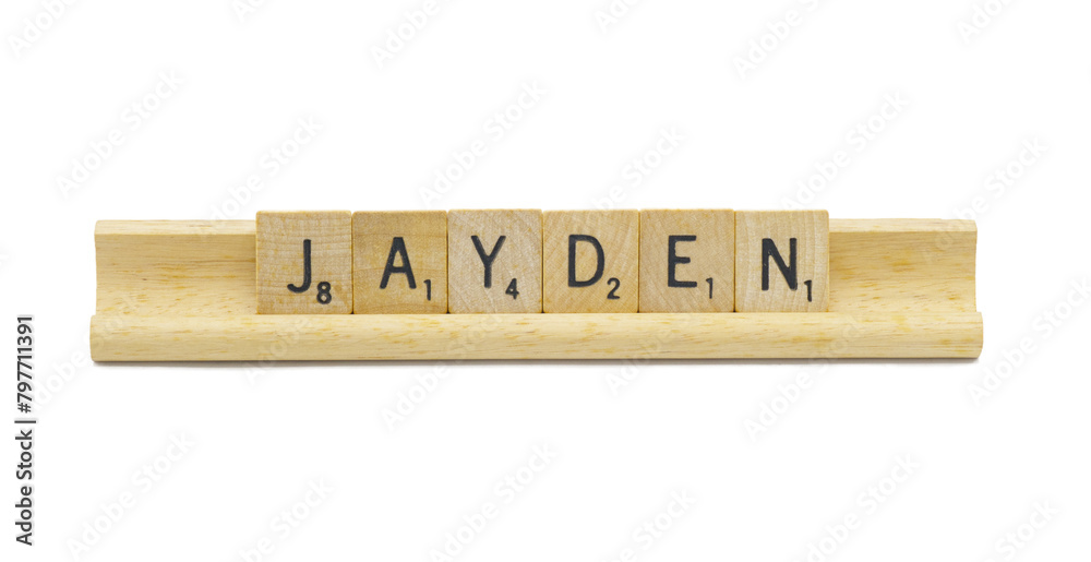 Miami, FL 4-18-24 popular baby boy first name of JAYDEN made with ...
