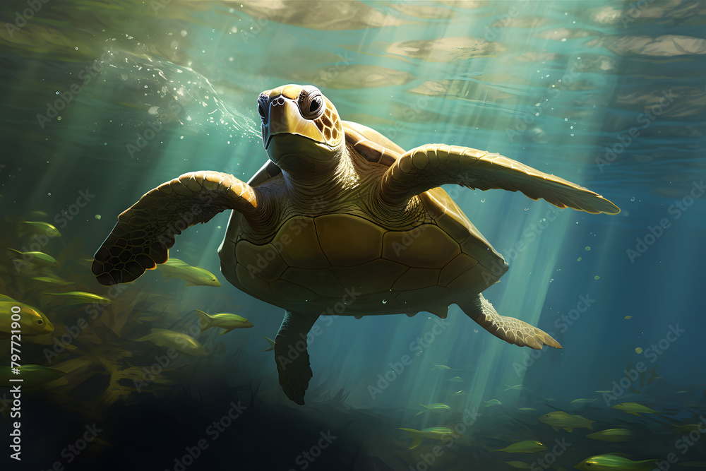 World Turtle Day and Ocean Environment Day. Save the sea plastic ...