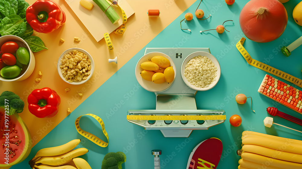 Conceptual Representation of RP Weight Loss System: Balancing Diet ...