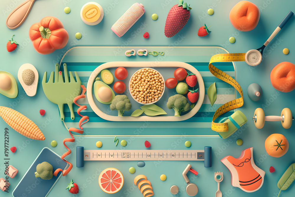 Conceptual Representation of RP Weight Loss System: Balancing Diet ...
