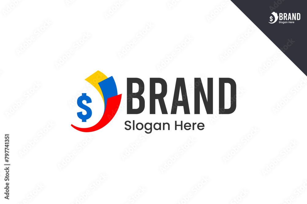 Money logo. Business, accounting, finance and bookkeeping logo identity ...