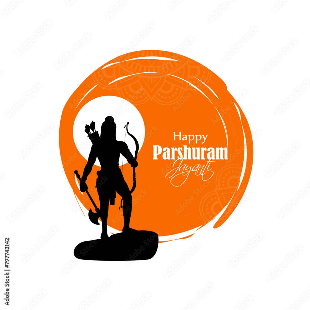 Vector illustration of Lord Parshuram Jayanti social media feed ...
