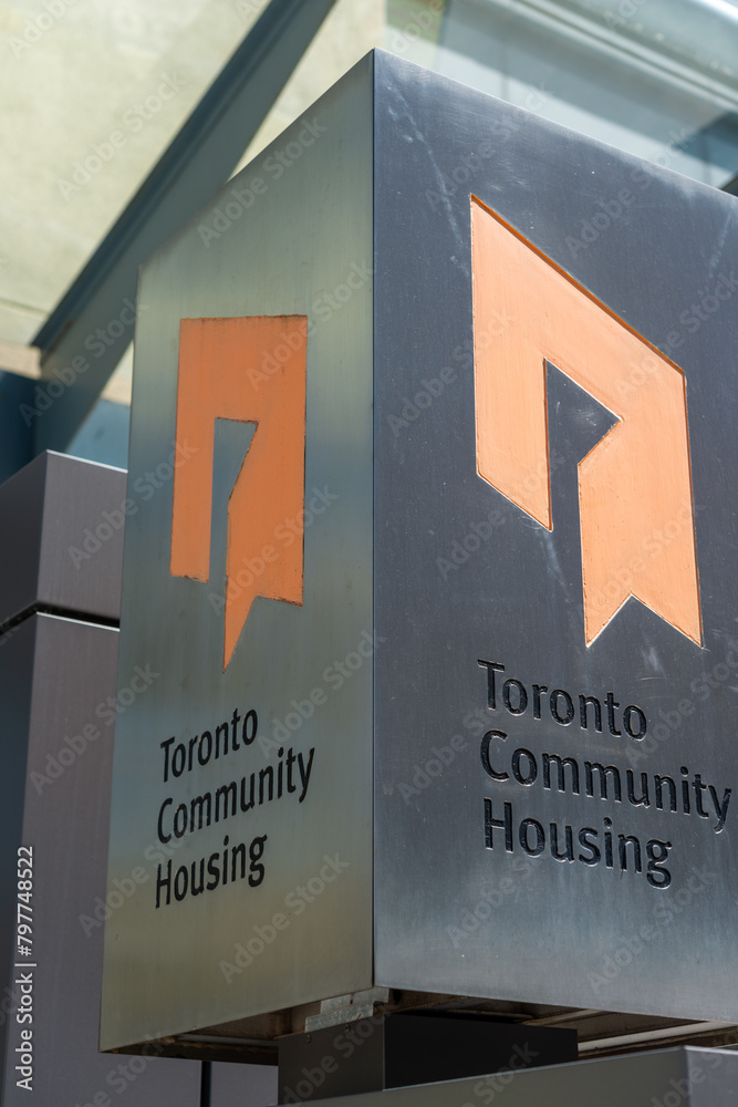 sign outside Toronto Community Housing - Head Office located at 931 ...