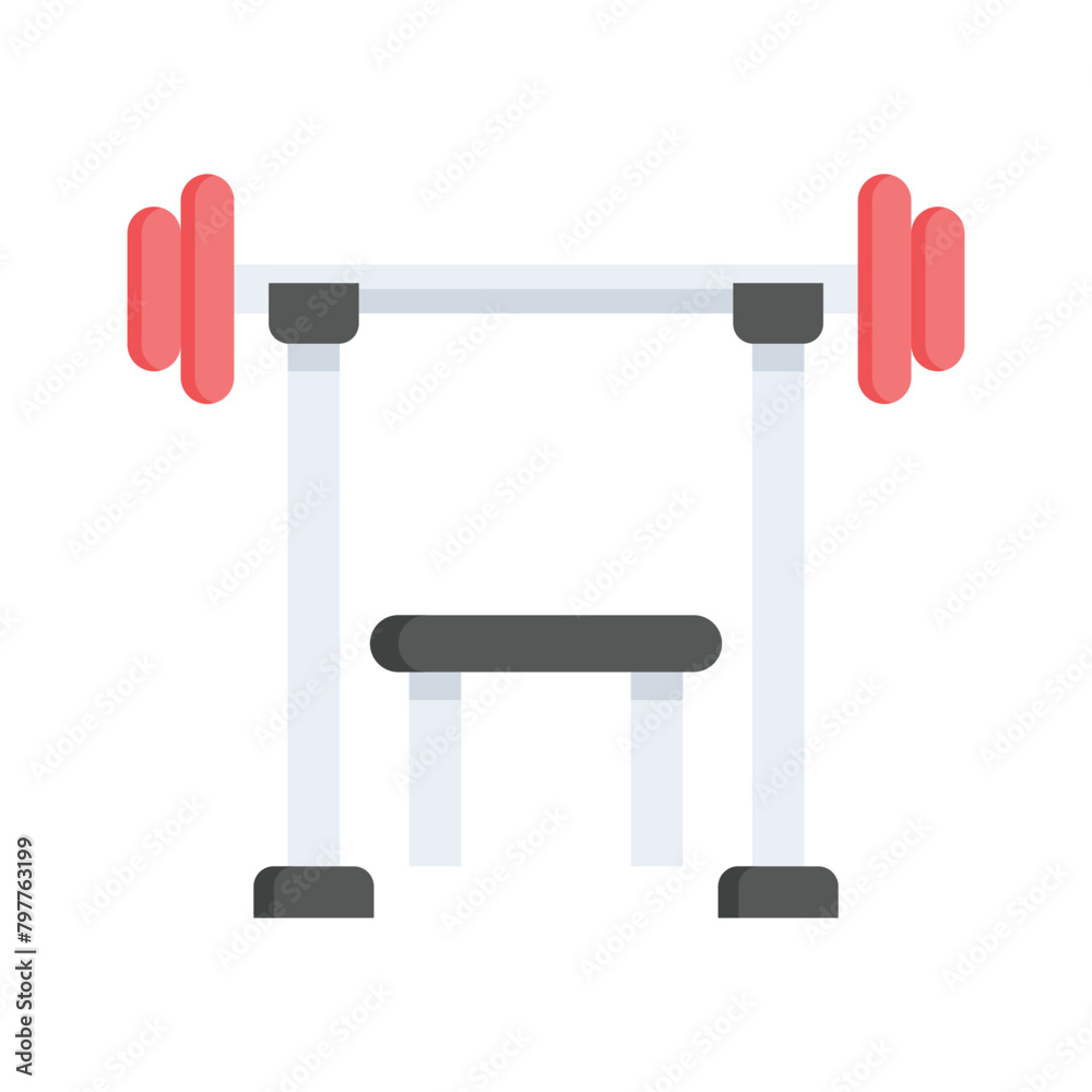 Get your hands on this icon of weightlifting, weight bars vector design ...