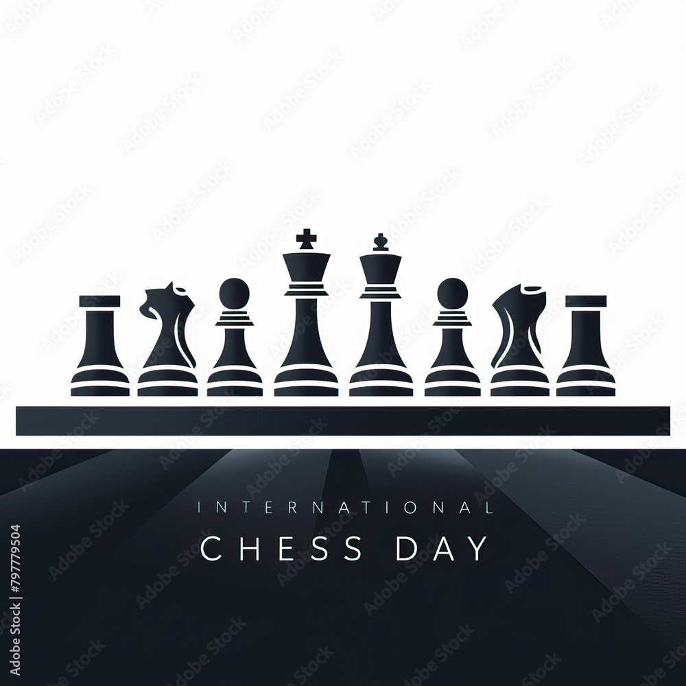 chess day, International chess day, International chess day poster ...