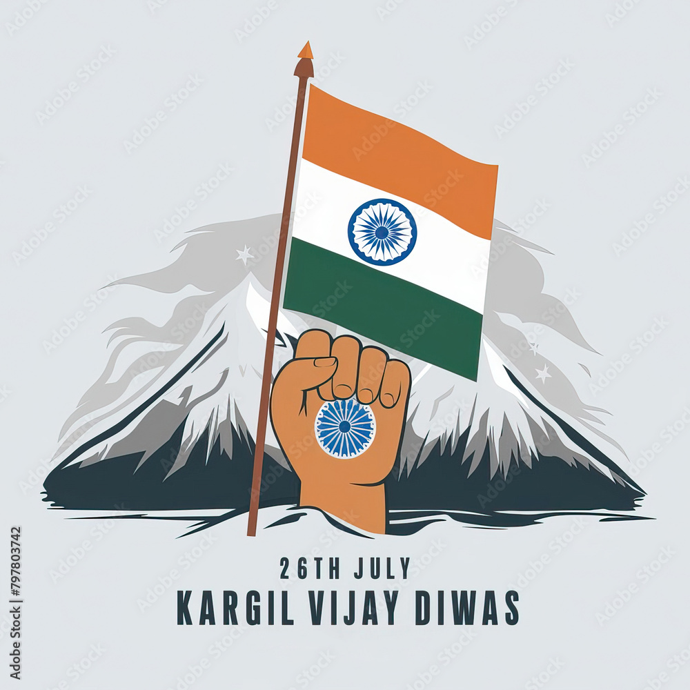 Kargil Vijay, Kargil Vijay Diwas, Social Media Poster, Kargil Vijay ...