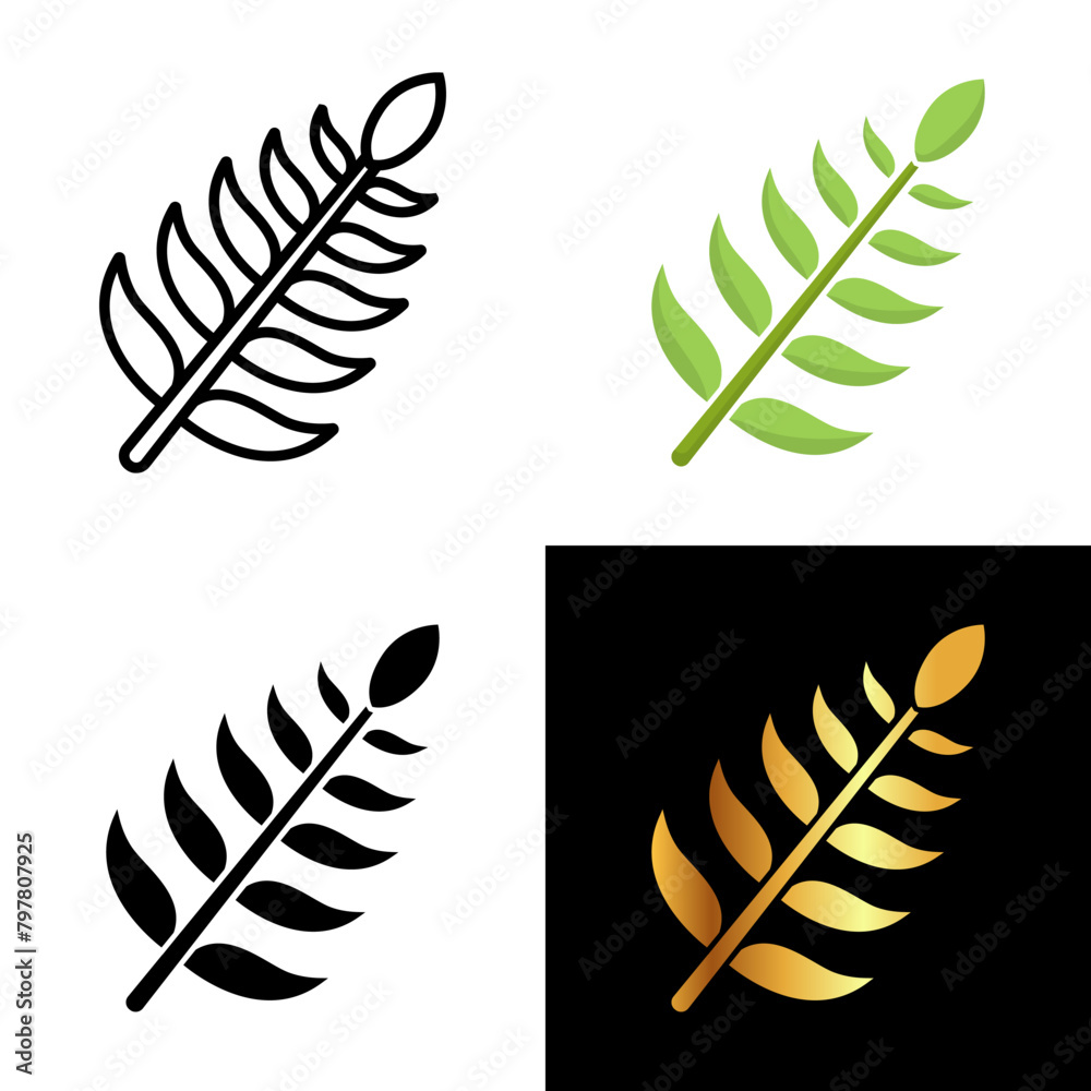 Fern icon, Perfect for projects related to nature, wilderness, and eco ...