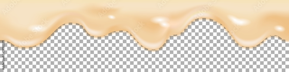 Vetor de Cream cheese or mayonnaise splash, melt liquid texture, smooth ...