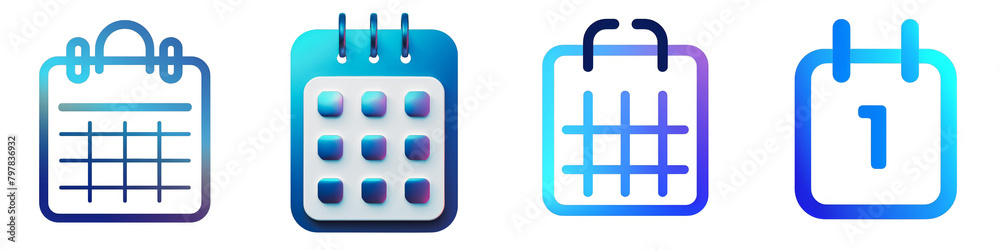 Date clipart collection, symbol, logos, icons isolated on transparent ...