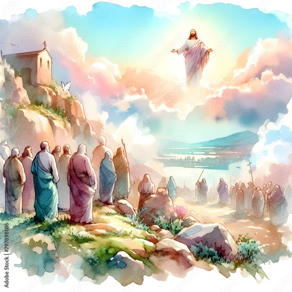 Jesus preaching in Galilee and gathering his disciples, Sermon on the ...