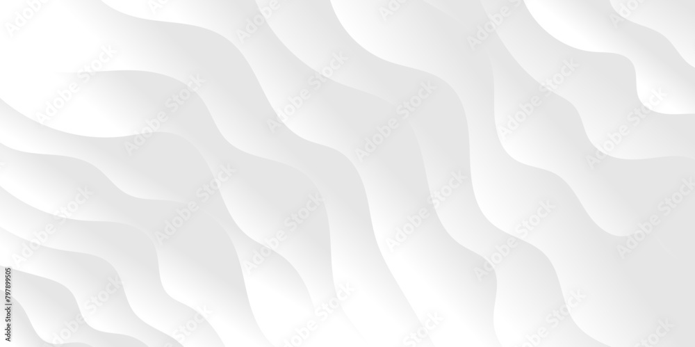 Abstract white paper wave background and abstract gradient and white ...