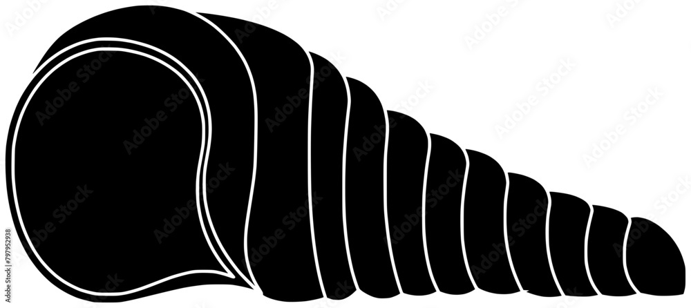 snail illustration escargot silhouette food logo animal icon sea ...