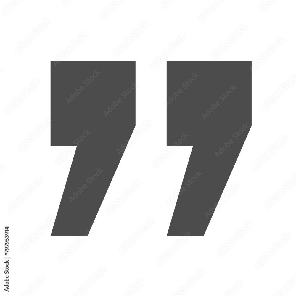 PNG, Set of quote mark. Quotemarks outline, inverted commas or talking ...