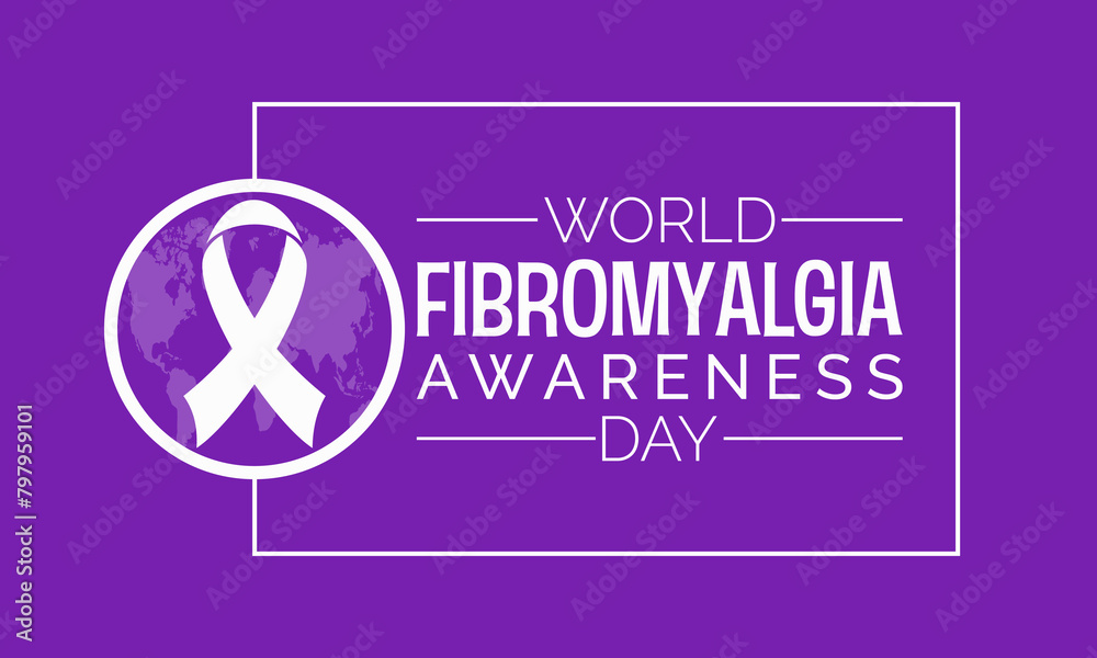 World Fibromyalgia health awareness vector illustration. Disease ...