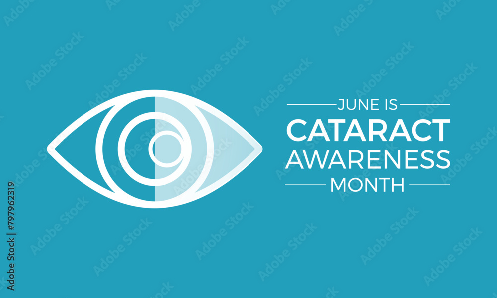 Cataract awareness month health awareness vector illustration. Disease ...