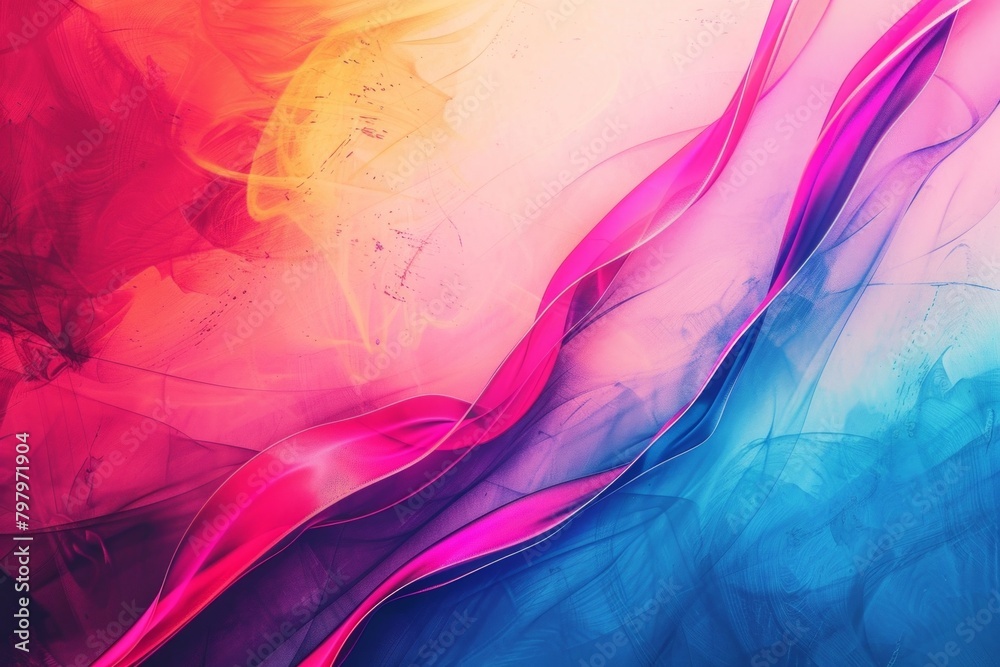 Colors of July, abstract background with colors in blue, orange ...