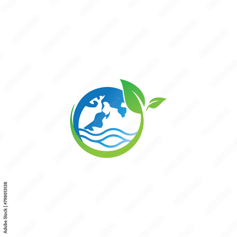 World and leaf logo combination earth vector image, web logo, eco web ...
