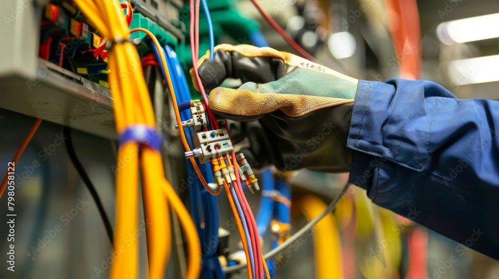 A safety demonstration showing the correct and incorrect ways to handle ...